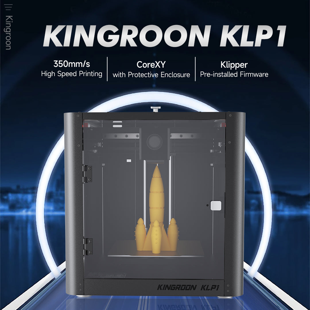 Kingroon KLP1 CoreXY 3D Printer - Klipper Firmware Installed – P3D