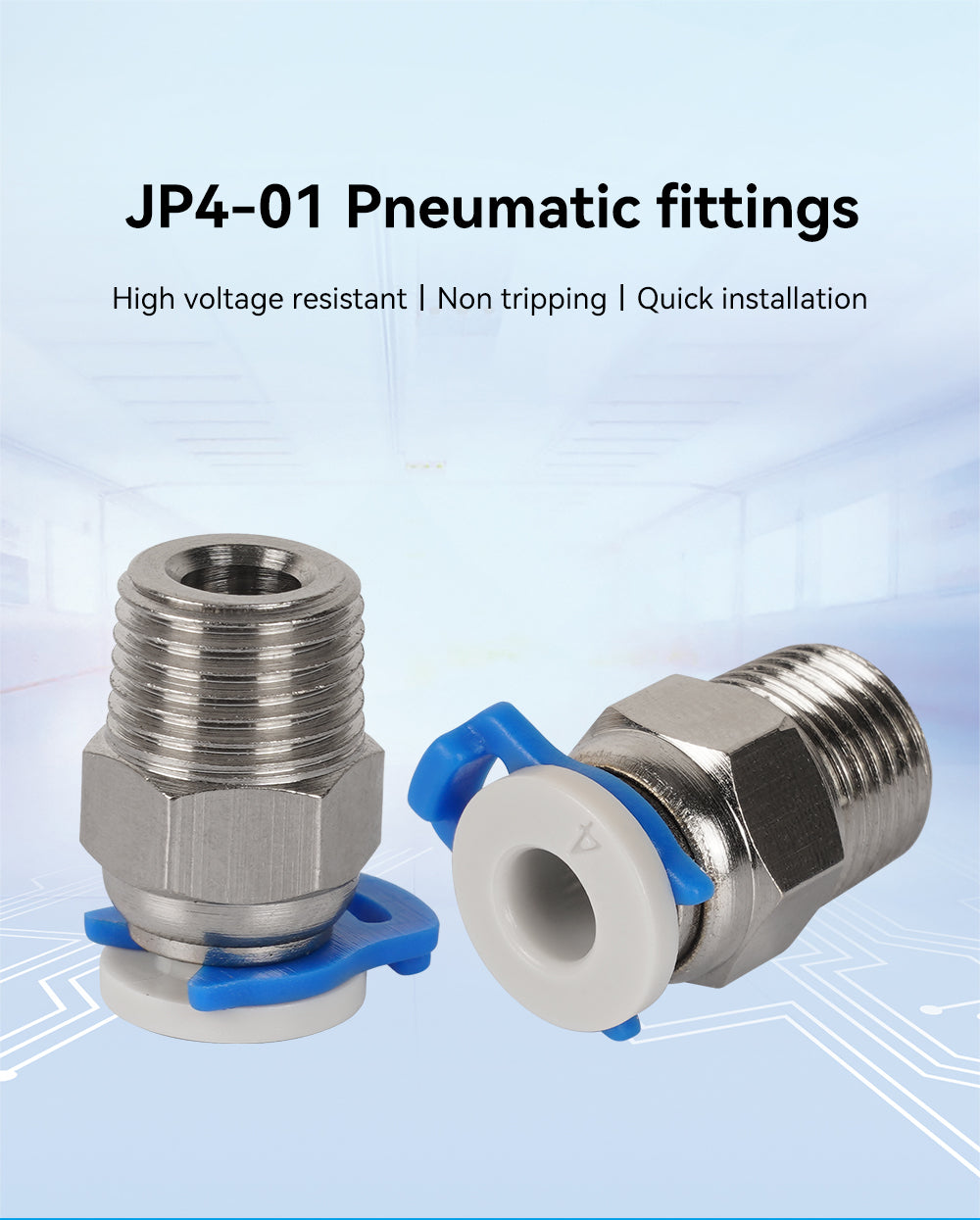 Pneumatic Connector JP4-01 – P3D