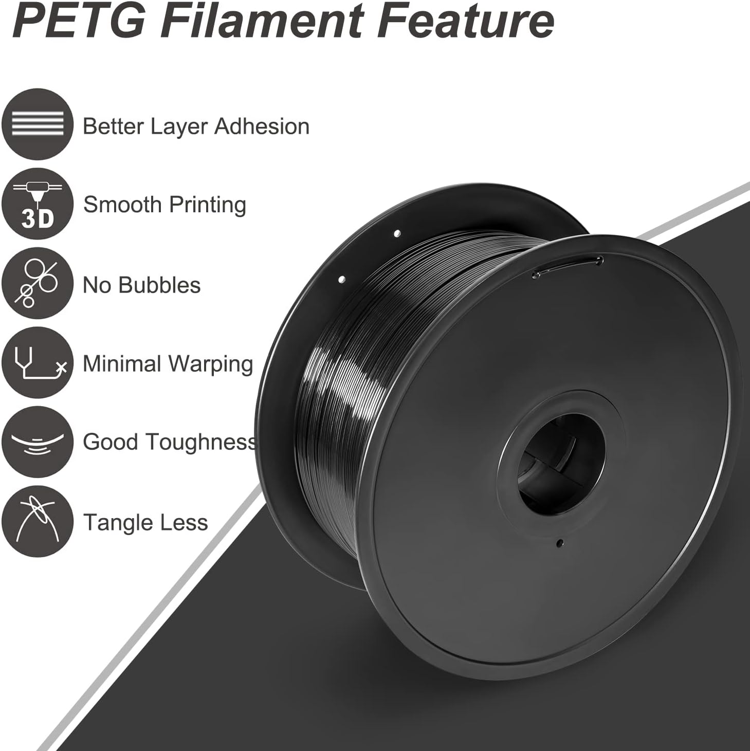 3KG Filament Spool PETG – P3D