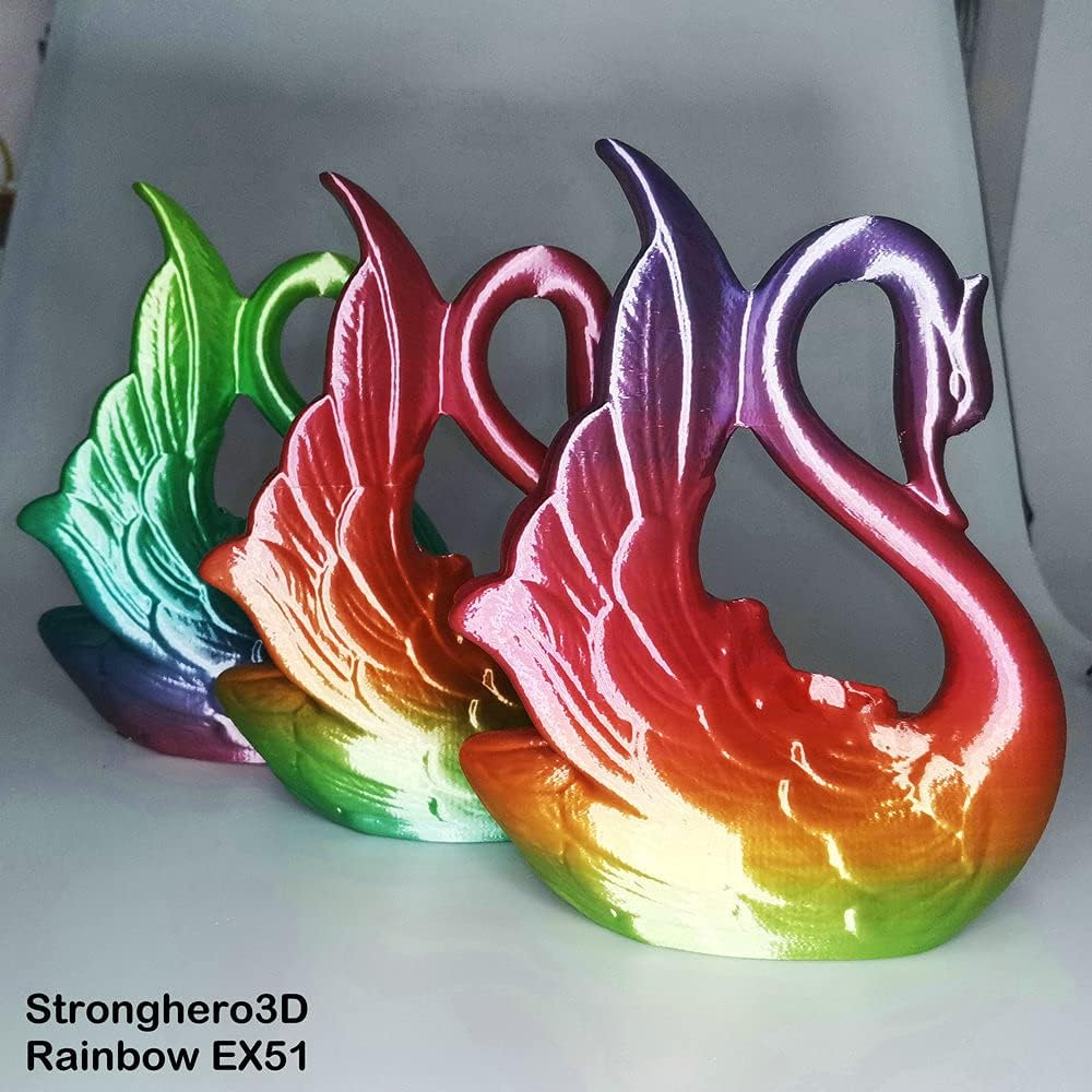 Purple, Red, Yellow, Green, Blue Multicolor PLA – P3D
