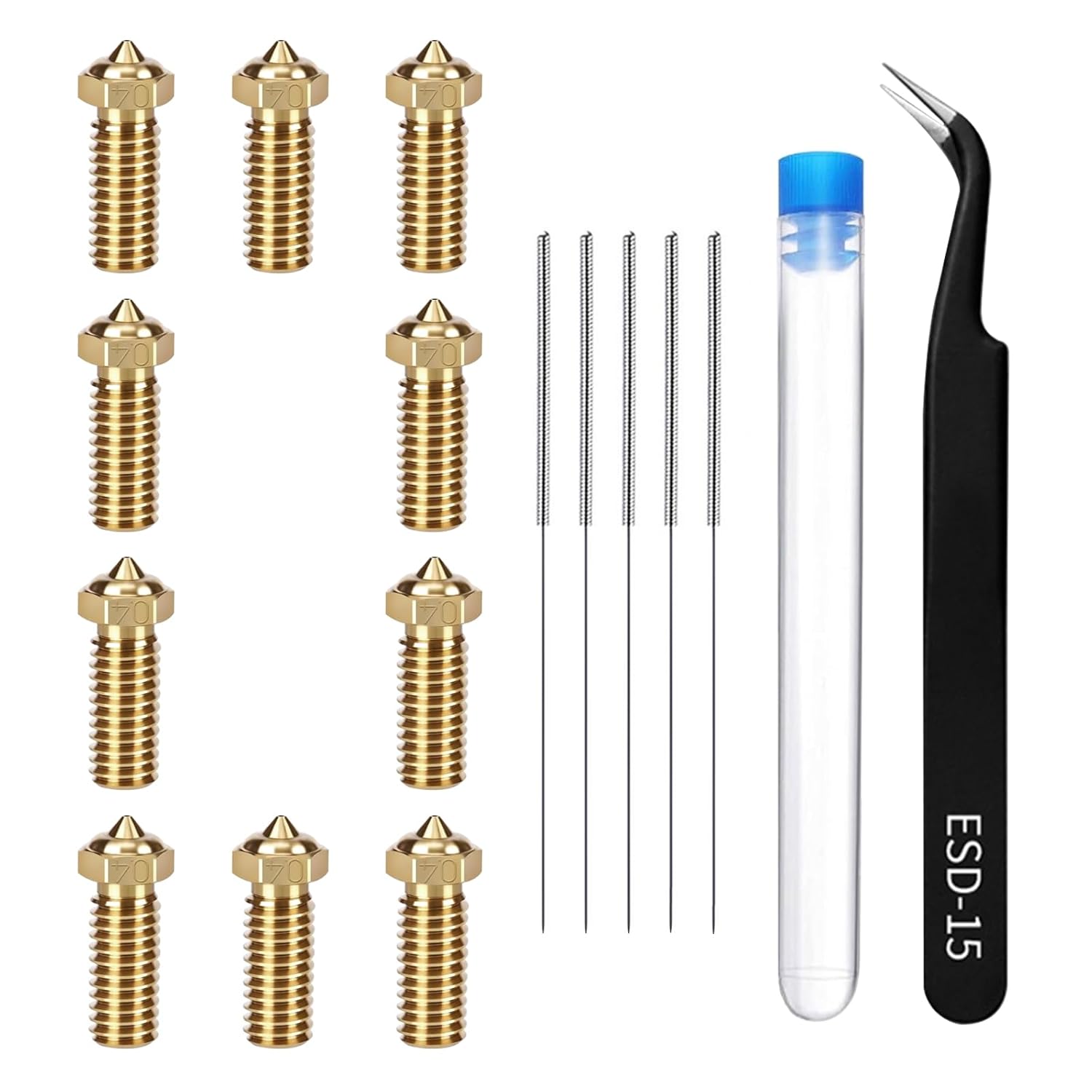 10PCS Volcano Brass Nozzle Kit for X-Max 3 / Q1 Pro/X-Plus 3 / X-Smart ...