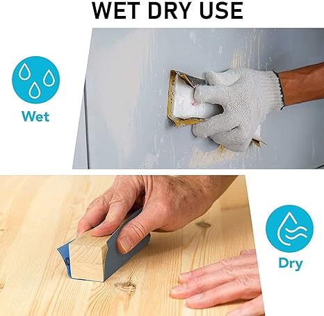 Wet Dry 120/240/400/600/800/1500/2000/3000 Sanding Paper (16 Pcs) – P3D