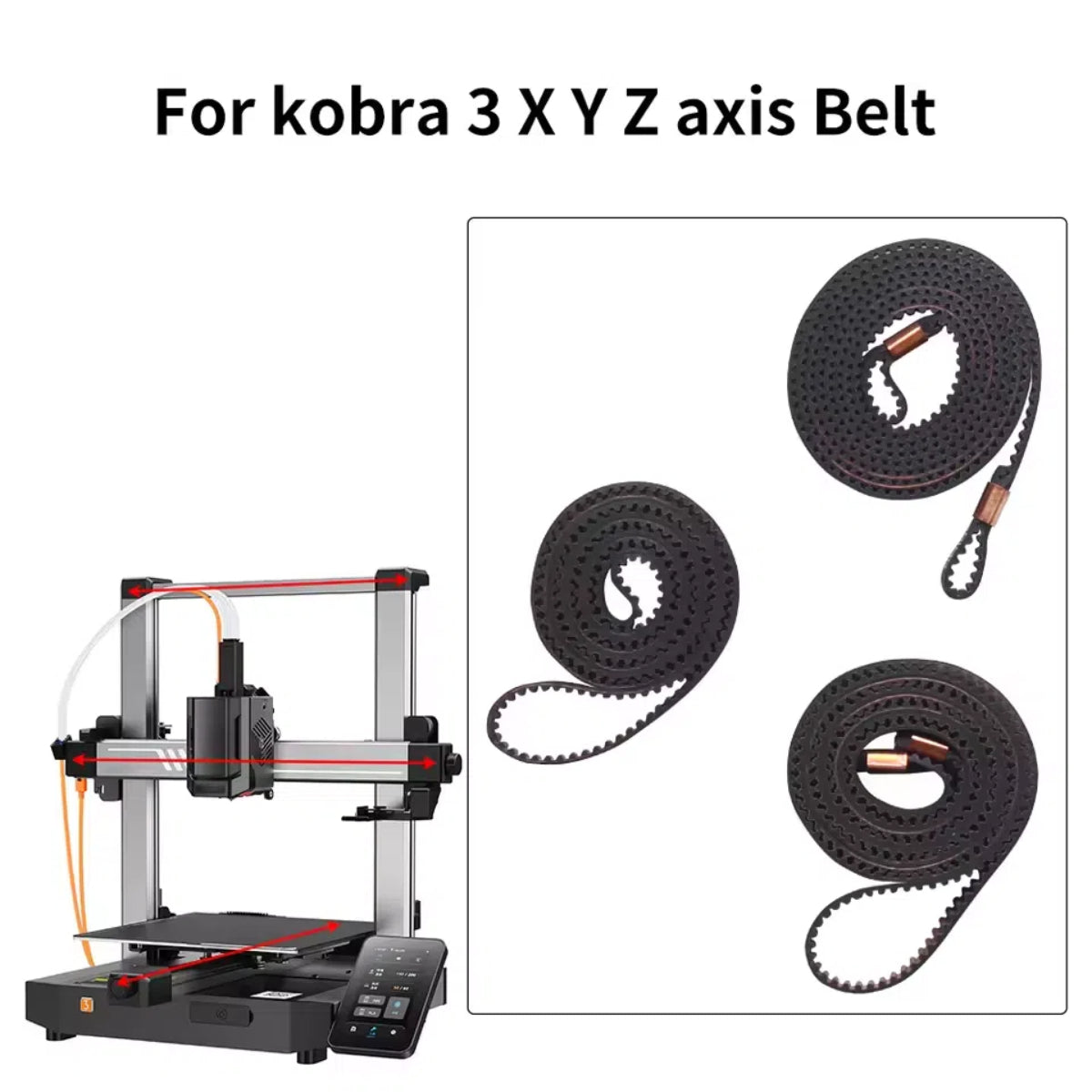 XYZ Belt for Anycubic Kobra 2/3 Printers – P3D