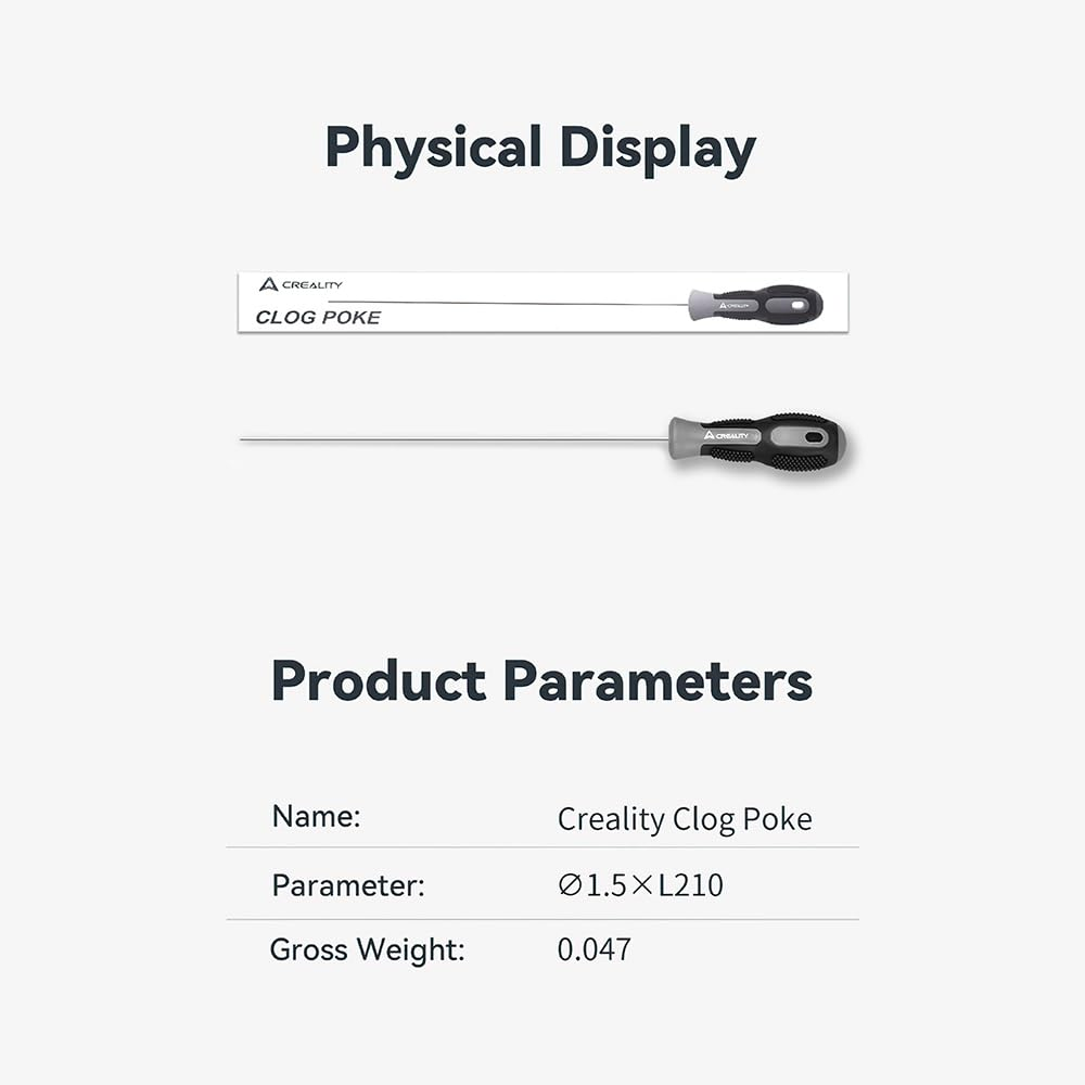 Creality Clog Poke 3D Printer Cleaning Tool – P3D