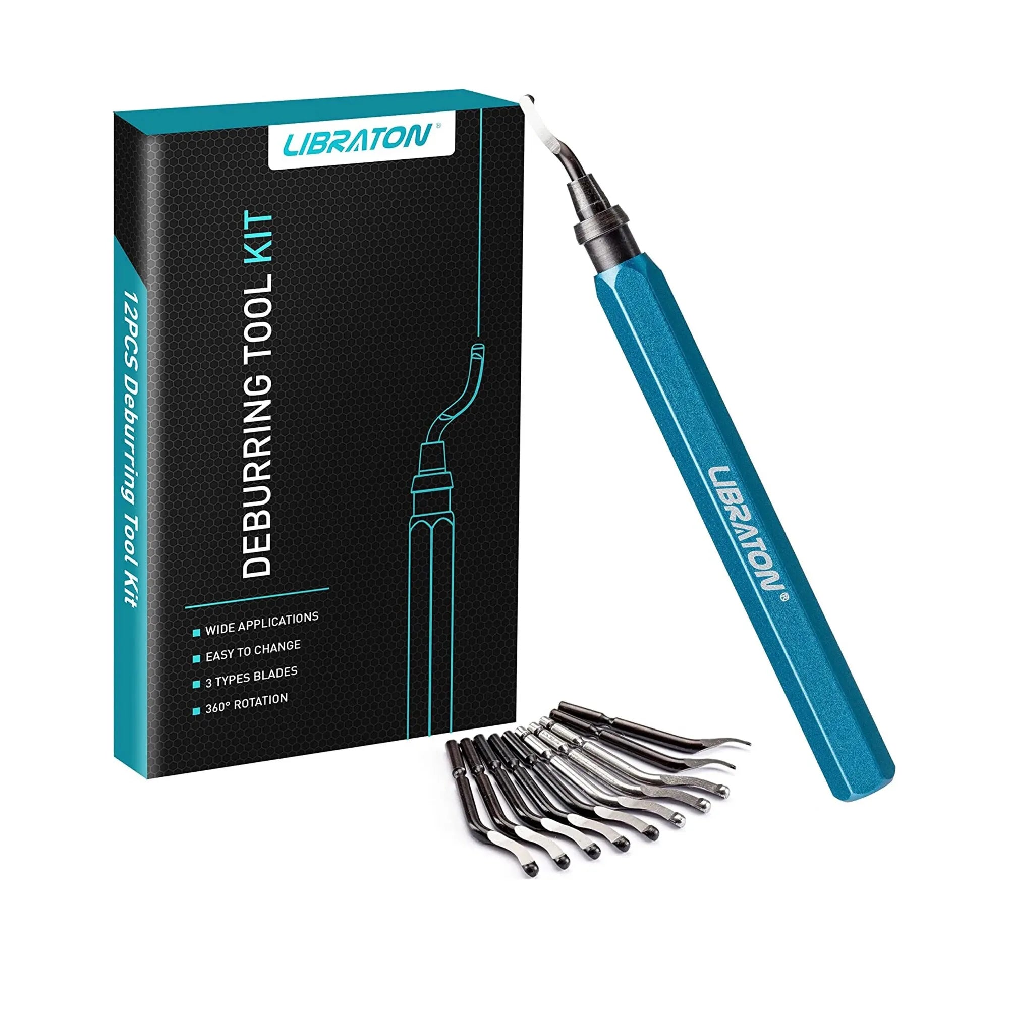 Deburring Tool with 11 HSS Steel Blades – P3D
