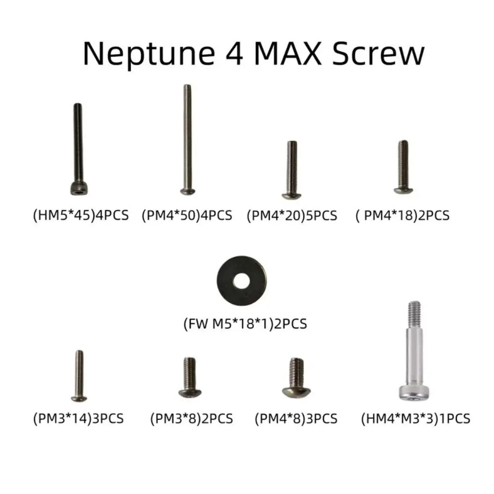 Screws for Neptune 4 Series 3D Printers – P3D