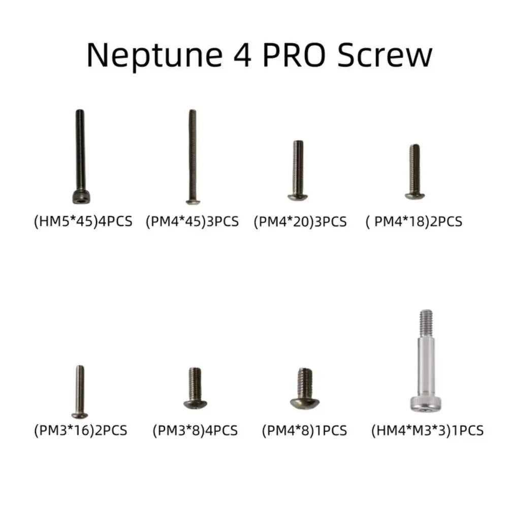 Screws for Neptune 4 Series 3D Printers – P3D