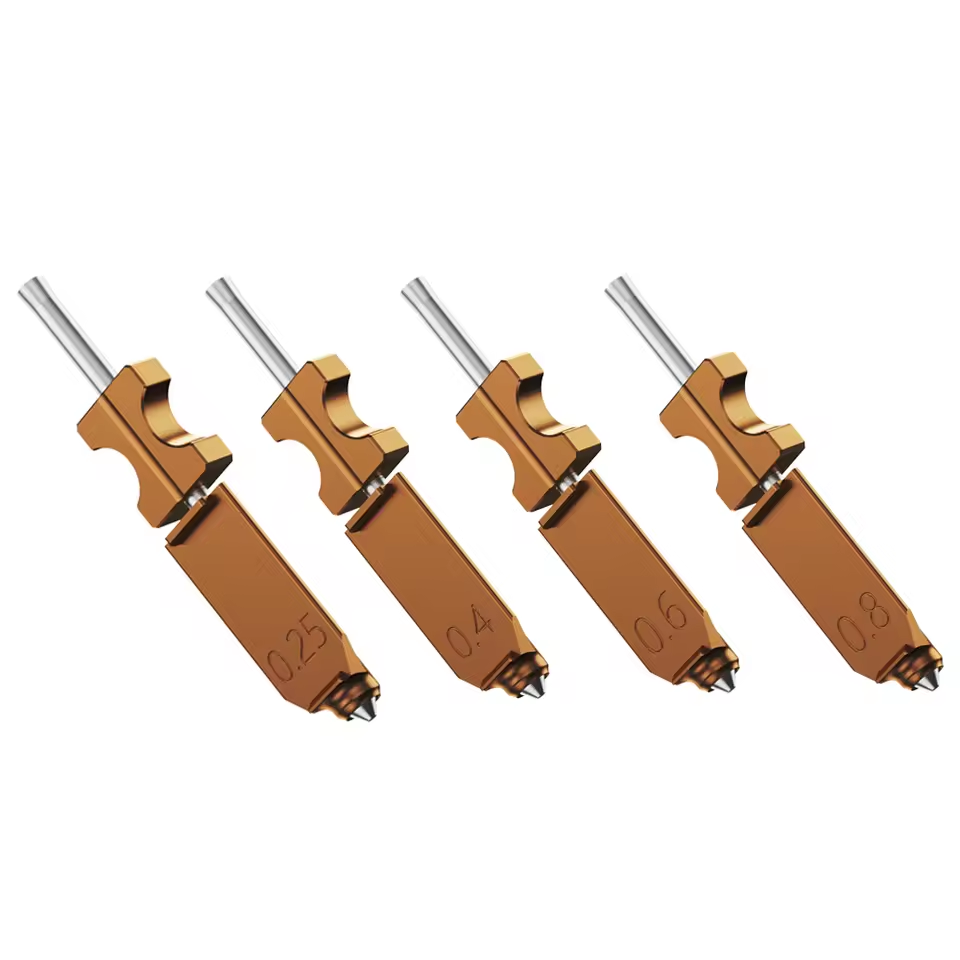 Flashforge AD5X 0.25mm 0.4mm 0.6mm 0.8mm Hardened Nozzle Assembly – P3D