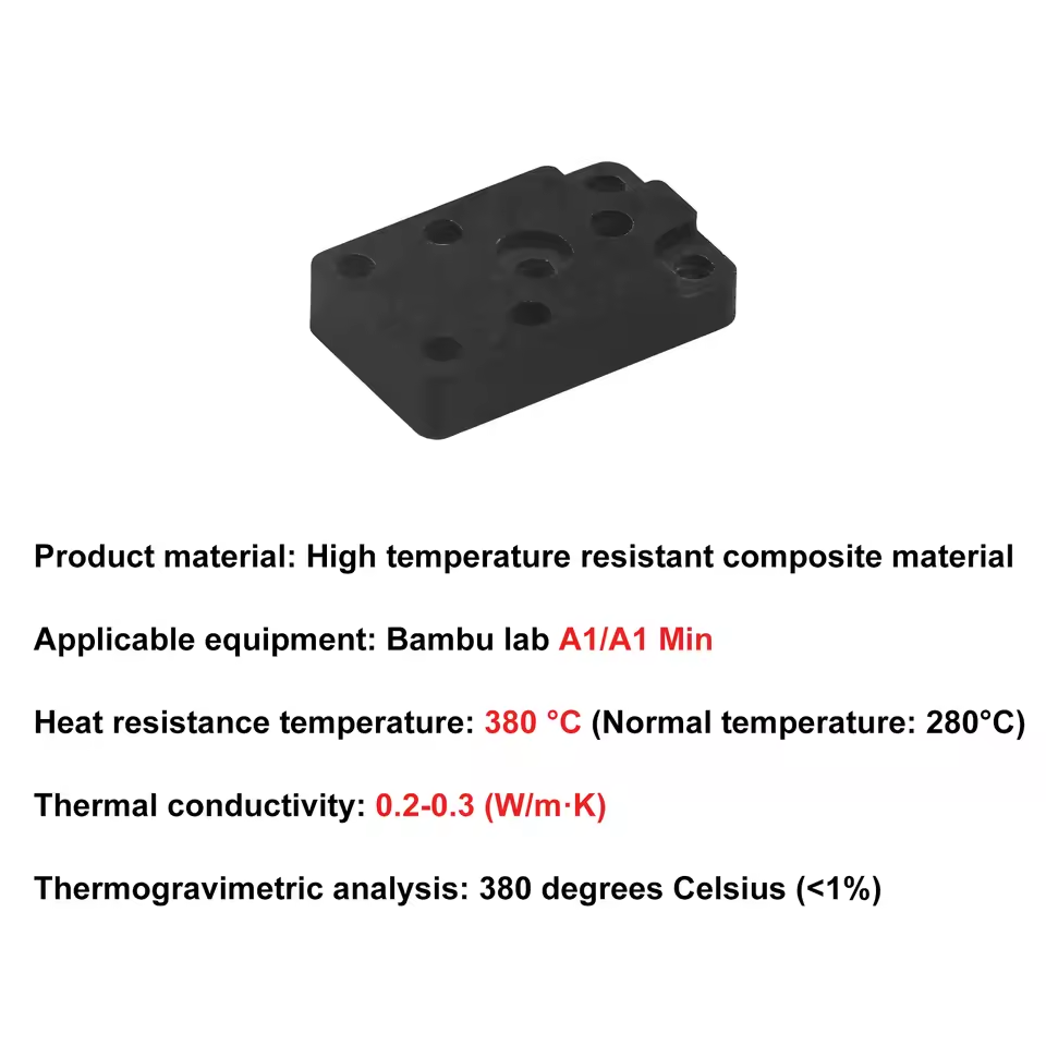 Bambu Lab A1/A1mini Hotend Heating Assembly Synthetic Stone – P3D