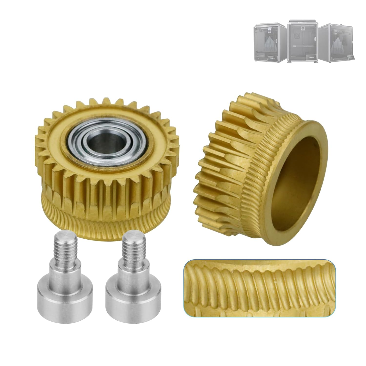 Drive Extruder Bearing Gear Upgrade Kits for Creality for K1 / K1 Max – P3D