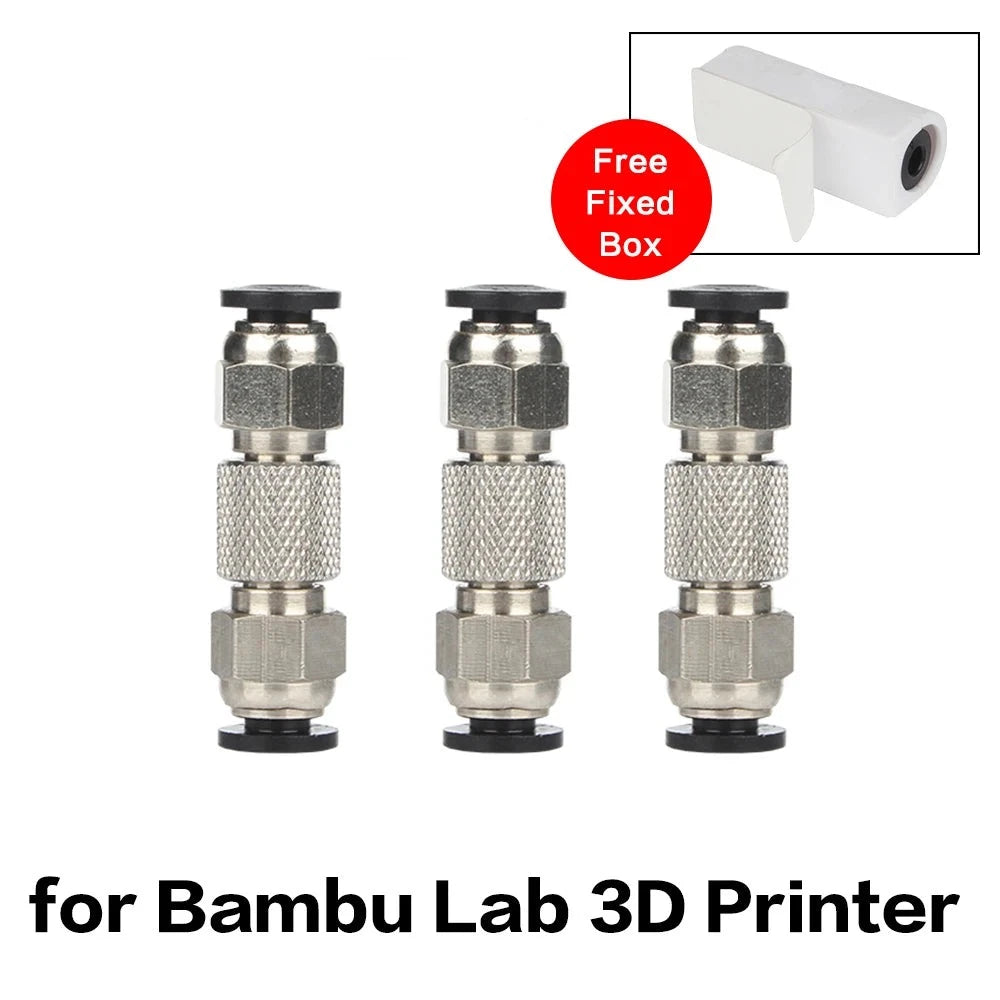 PTFE Tube Pneumatic Connector for Bambu Lab – P3D
