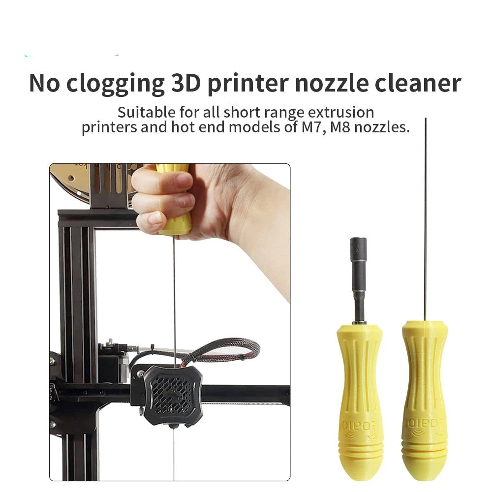 No Clogging 3D Printer Extruder Cleaning Tool – P3D