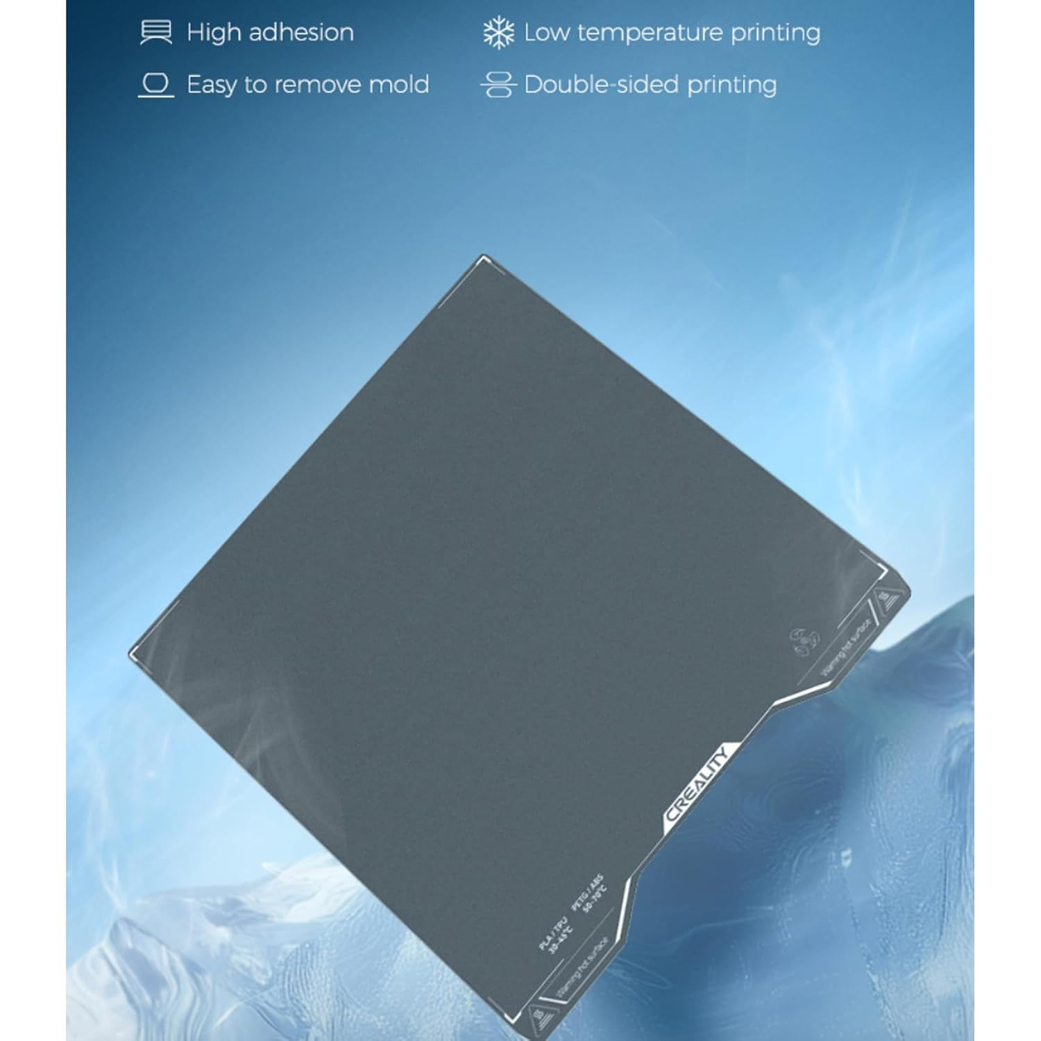 for Creality Low Temperature Cold Printing Build Plate for Creality Hi ...