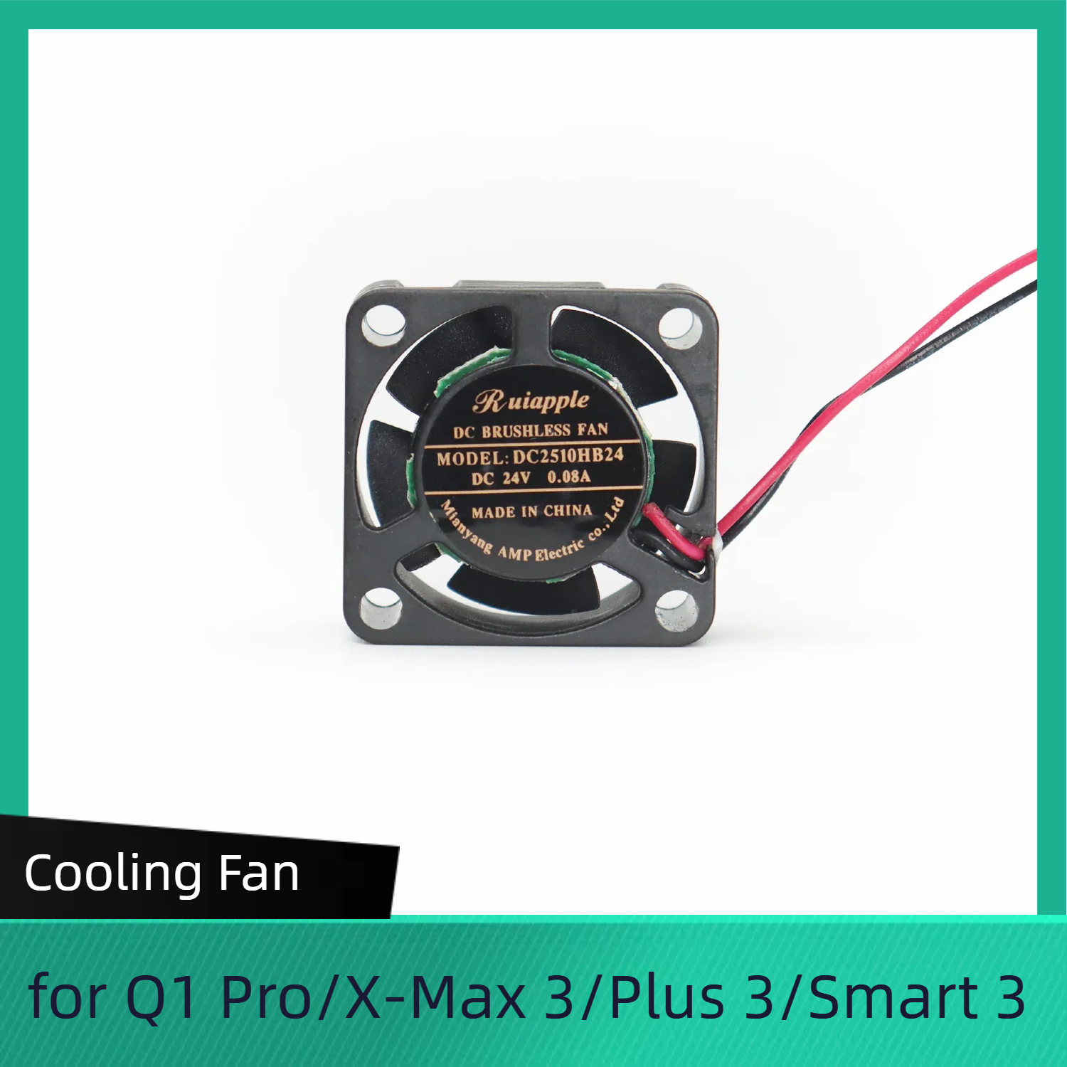 QIDI for Q1 Pro/X-Max 3/X-Plus 3/X-Smart 3 Hotend Cooling Fan – P3D