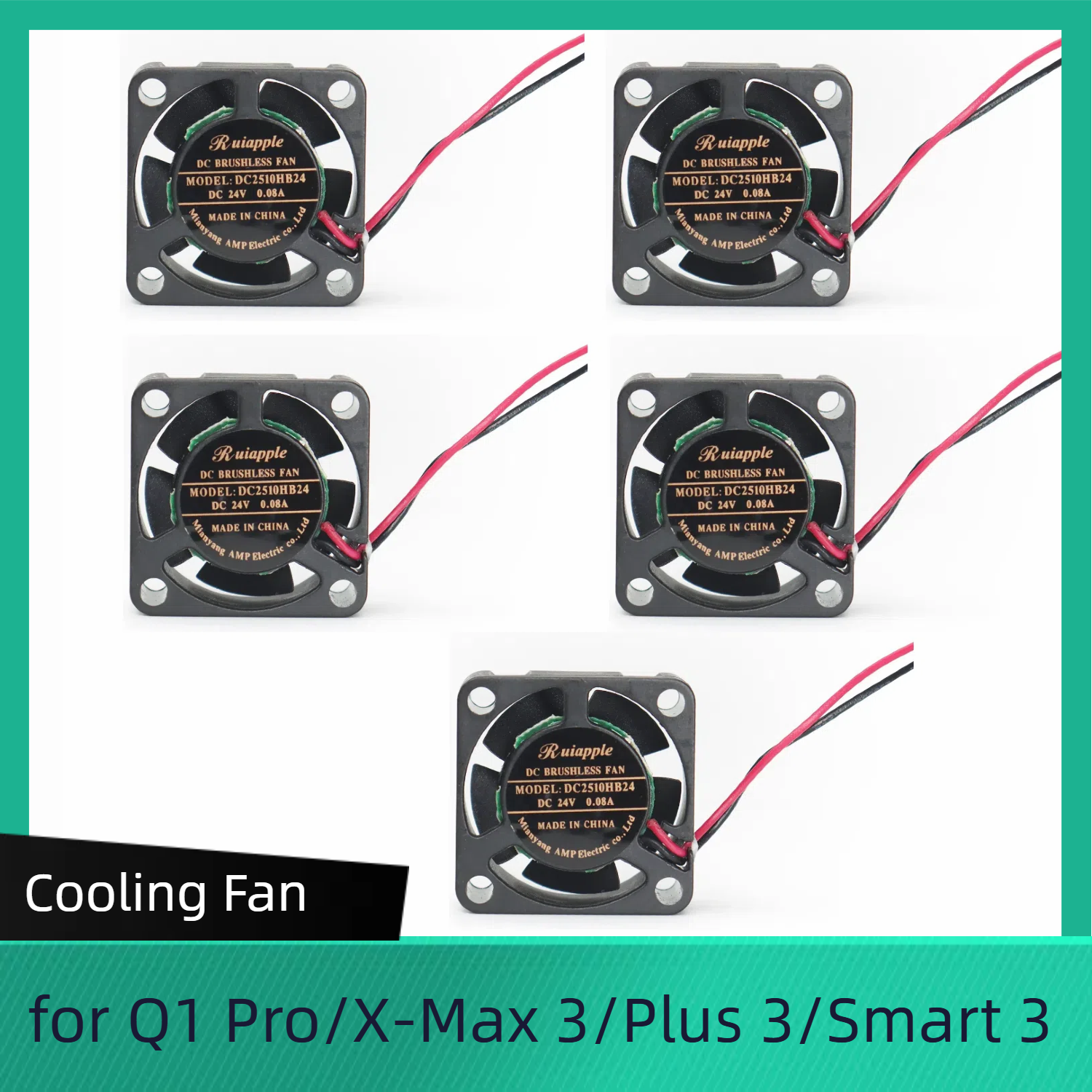 QIDI for Q1 Pro/X-Max 3/X-Plus 3/X-Smart 3 Hotend Cooling Fan – P3D