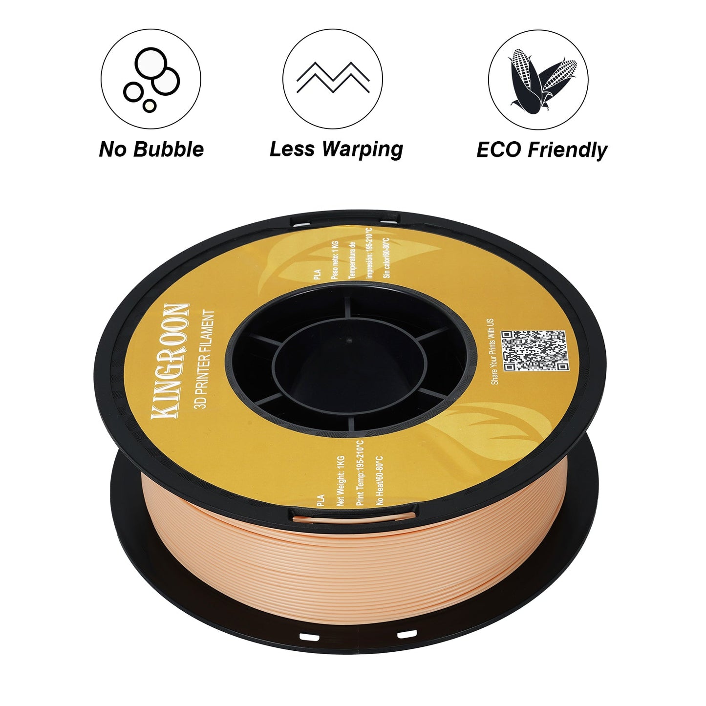 【2KG Pack】Skin PLA Filament 1.75mm 1KG (FRESH) – P3D