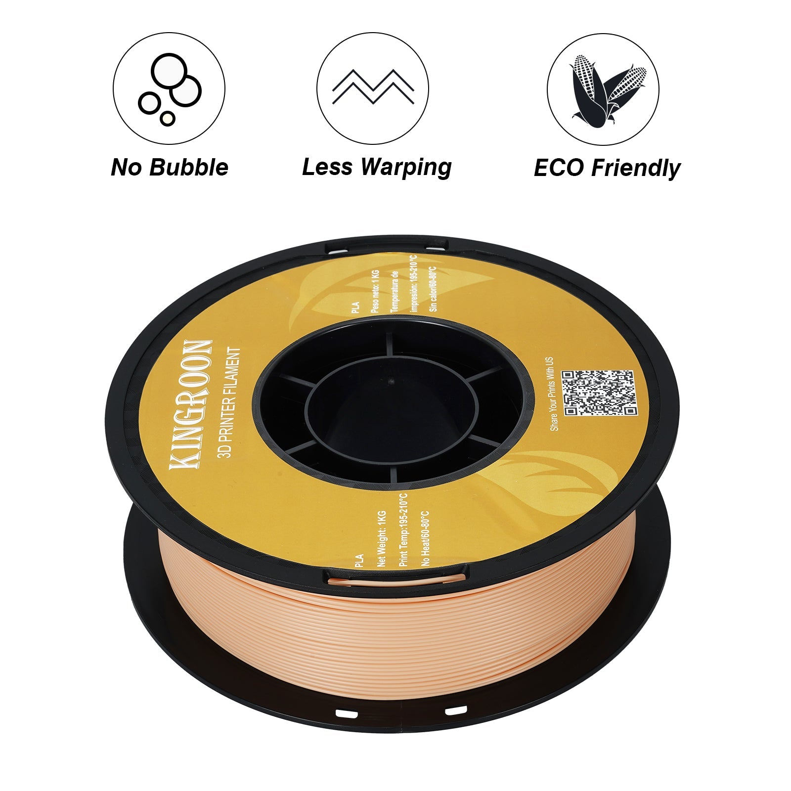 【2KG Pack】Skin PLA Filament 1.75mm 1KG (FRESH) – P3D