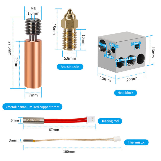 Hotend for Elegoo Neptune 4 Hotend – P3D