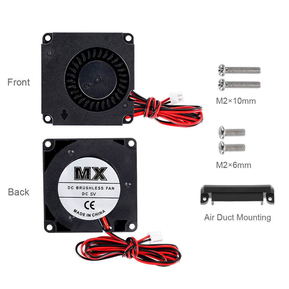 4010 Turbo Blower Fans (5V/12V/24V) – P3D
