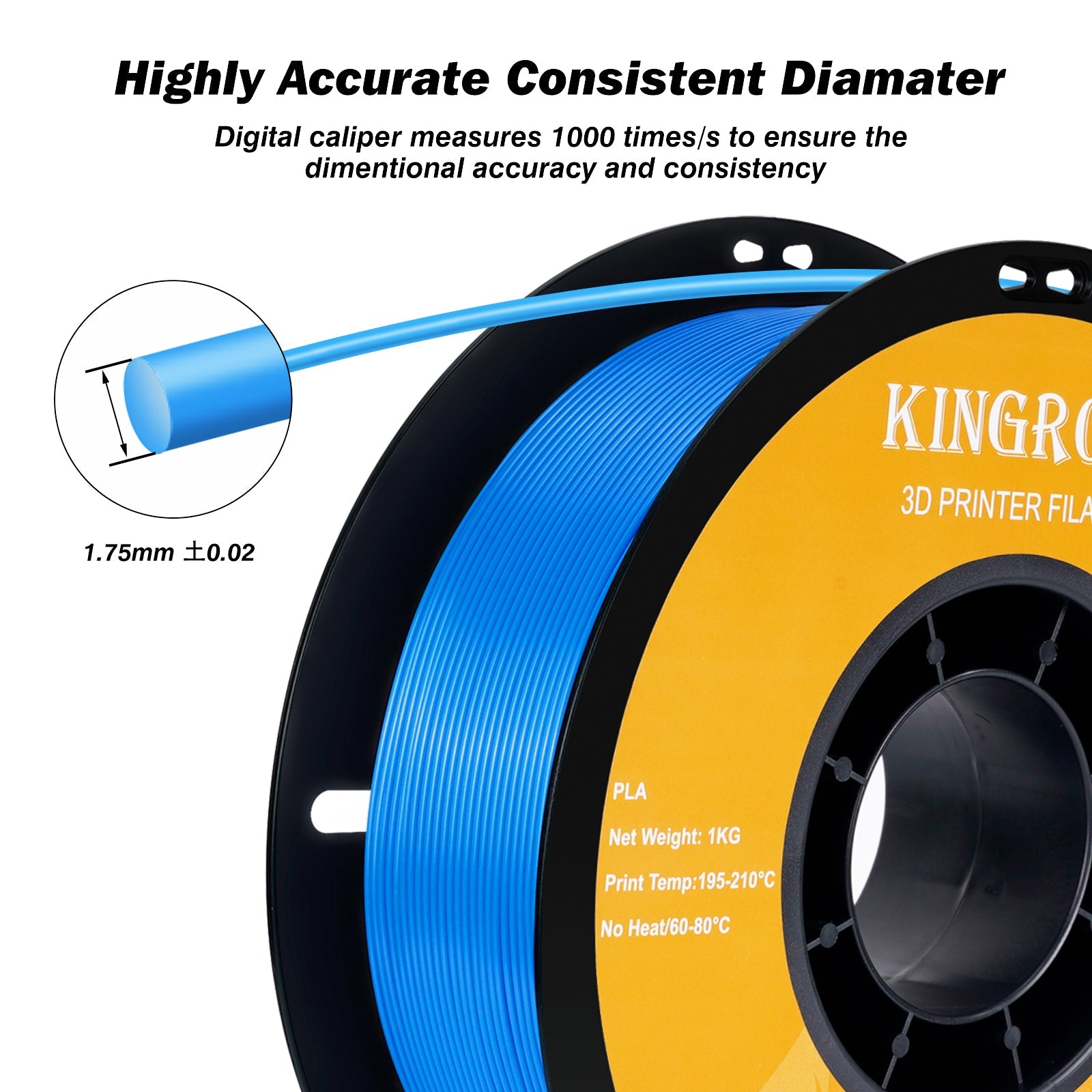Blue PLA 1kg 3D Printer Filament PLA Impresora 3D – P3D