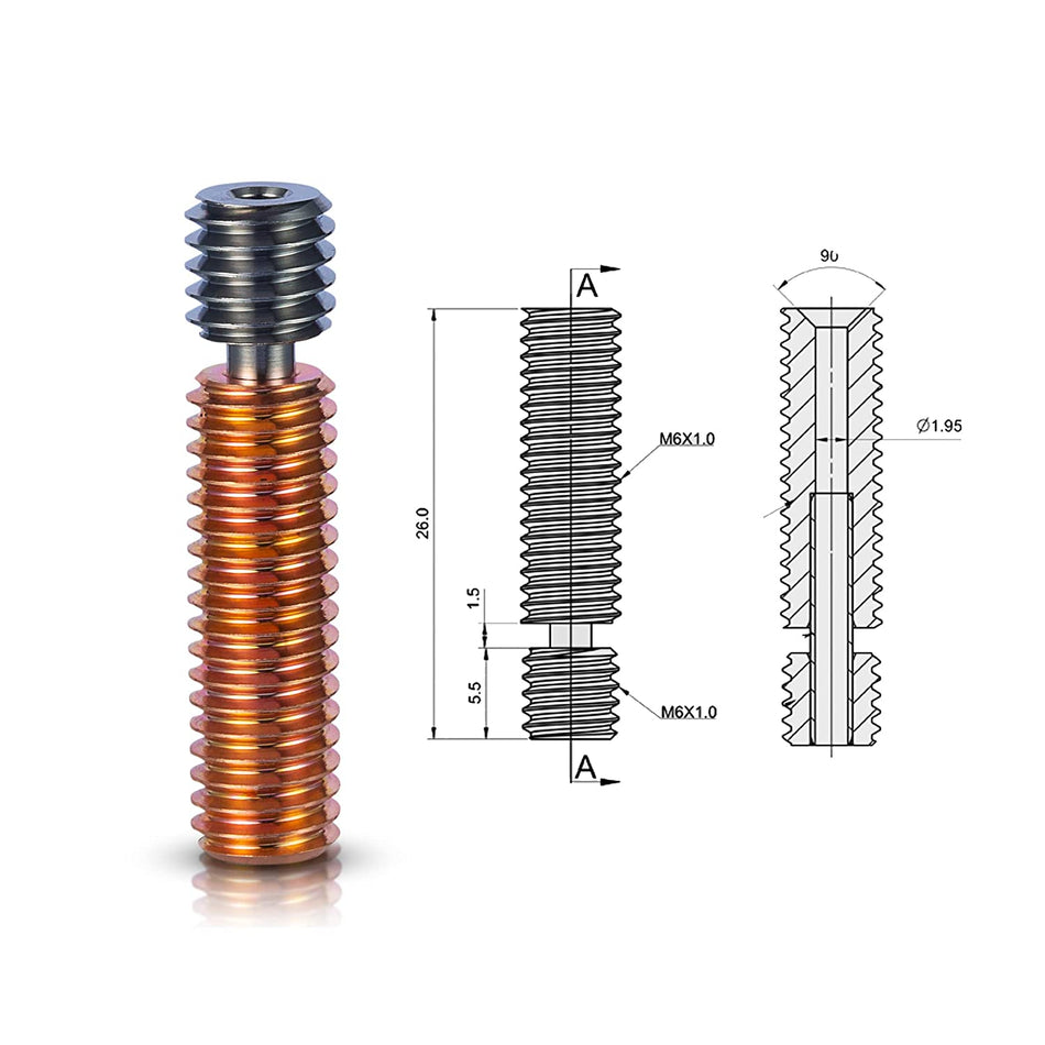 MK8 Bimetal Heatbreak – P3D