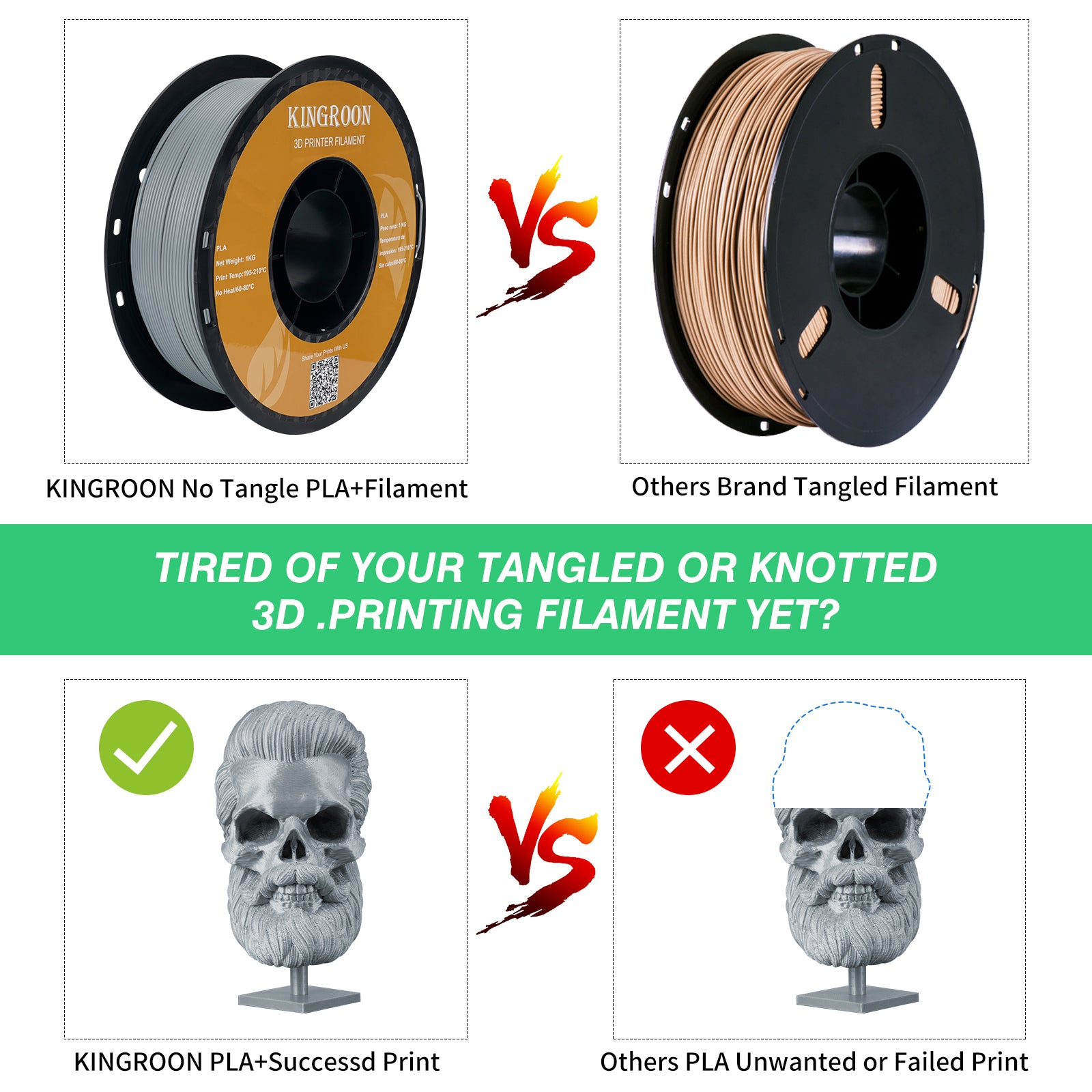 Silver PLA 3D Print Filament – P3D