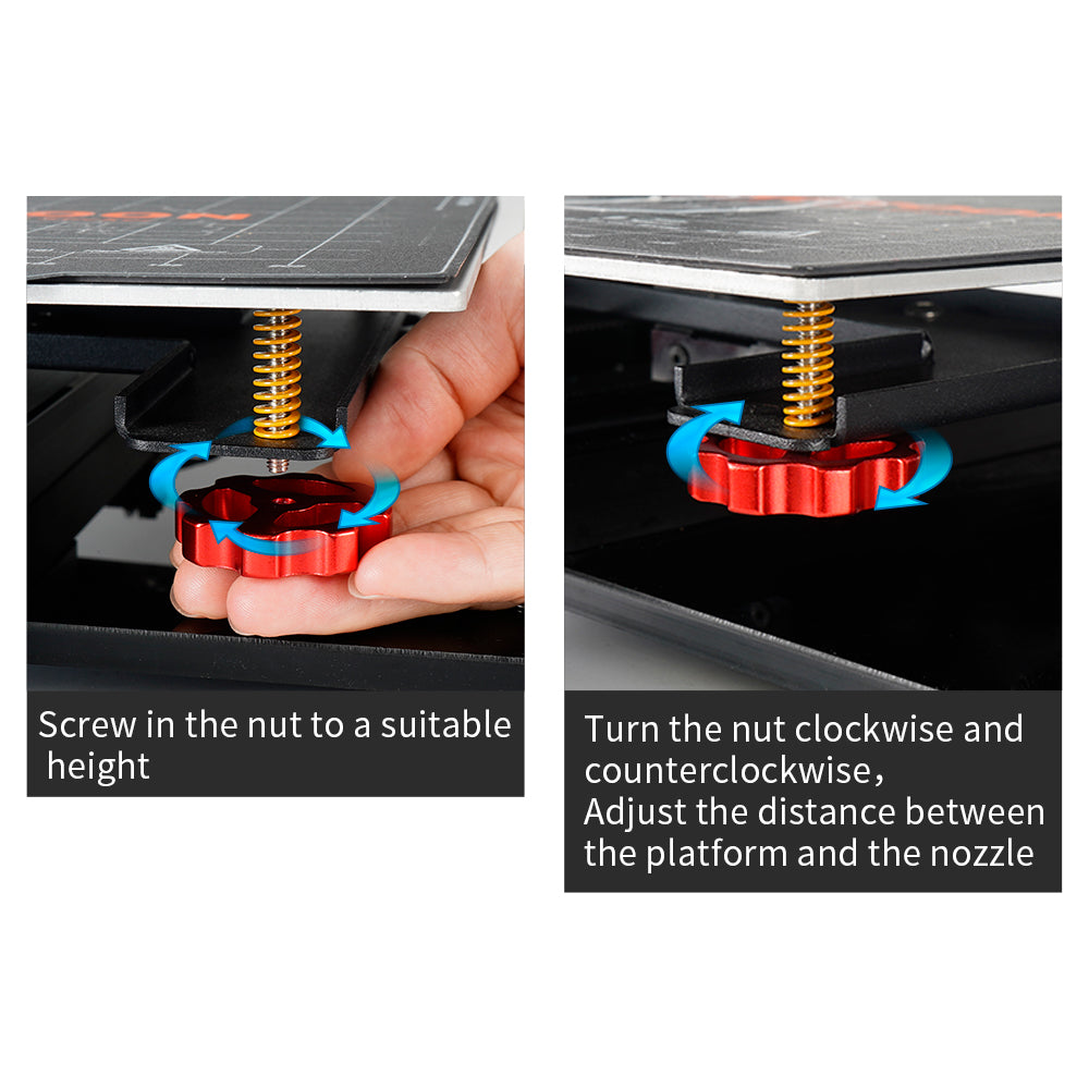 4PCS Metal Leveling Nuts & Springs – P3D