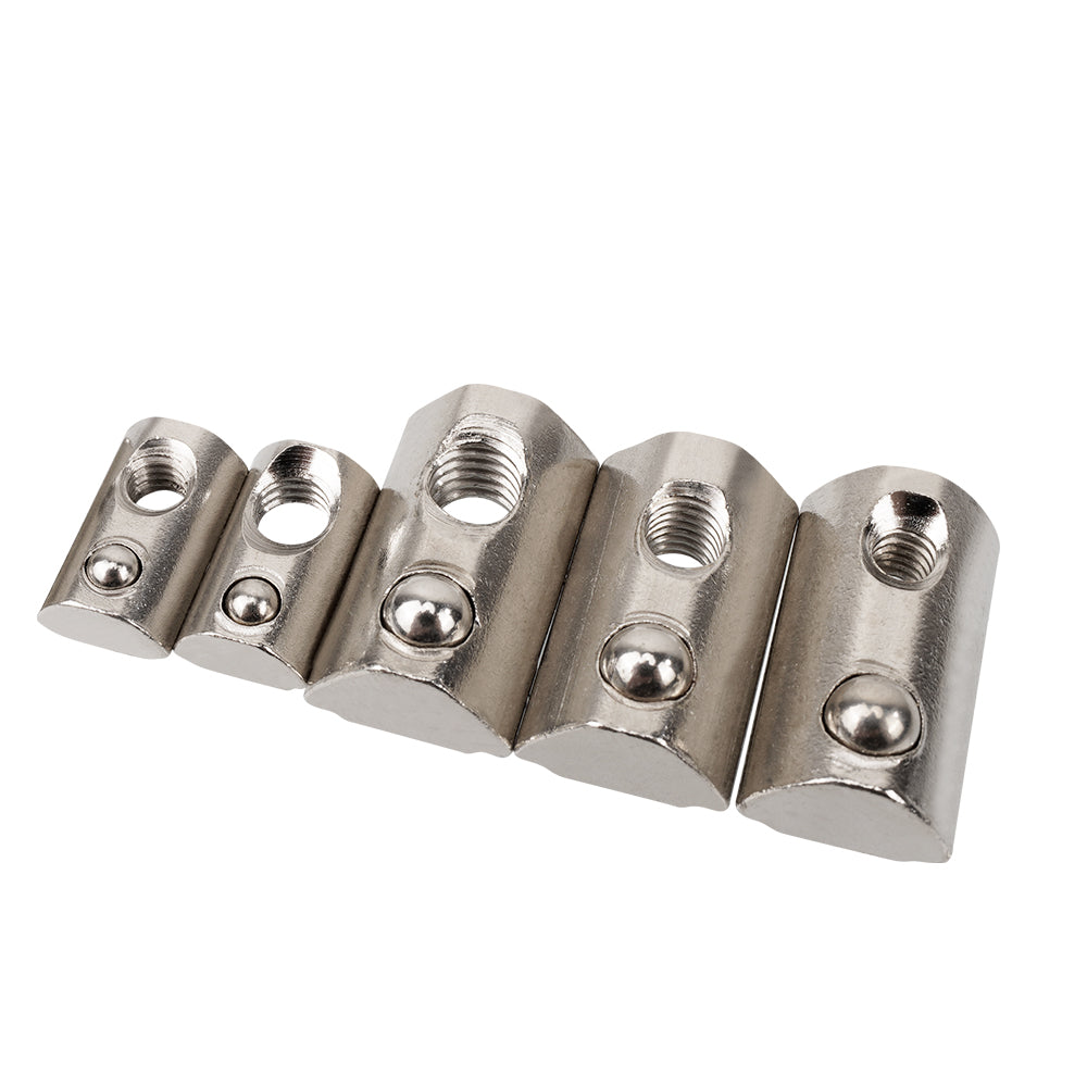 Rolling-in Spring Loaded T-Nuts(M4/M5/M6) – P3D