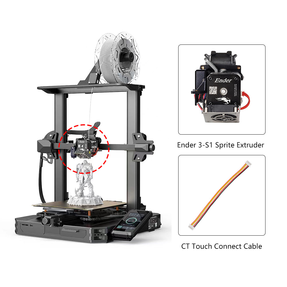 CT Touch Connect Cable for the Ender 3-S1 Sprite Extruder – P3D