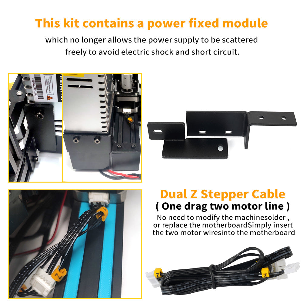 Dual Z Axis Lead Screw Upgrade Kit for Ender 3/Ender 3 Pro/Ender 3 V2 – P3D