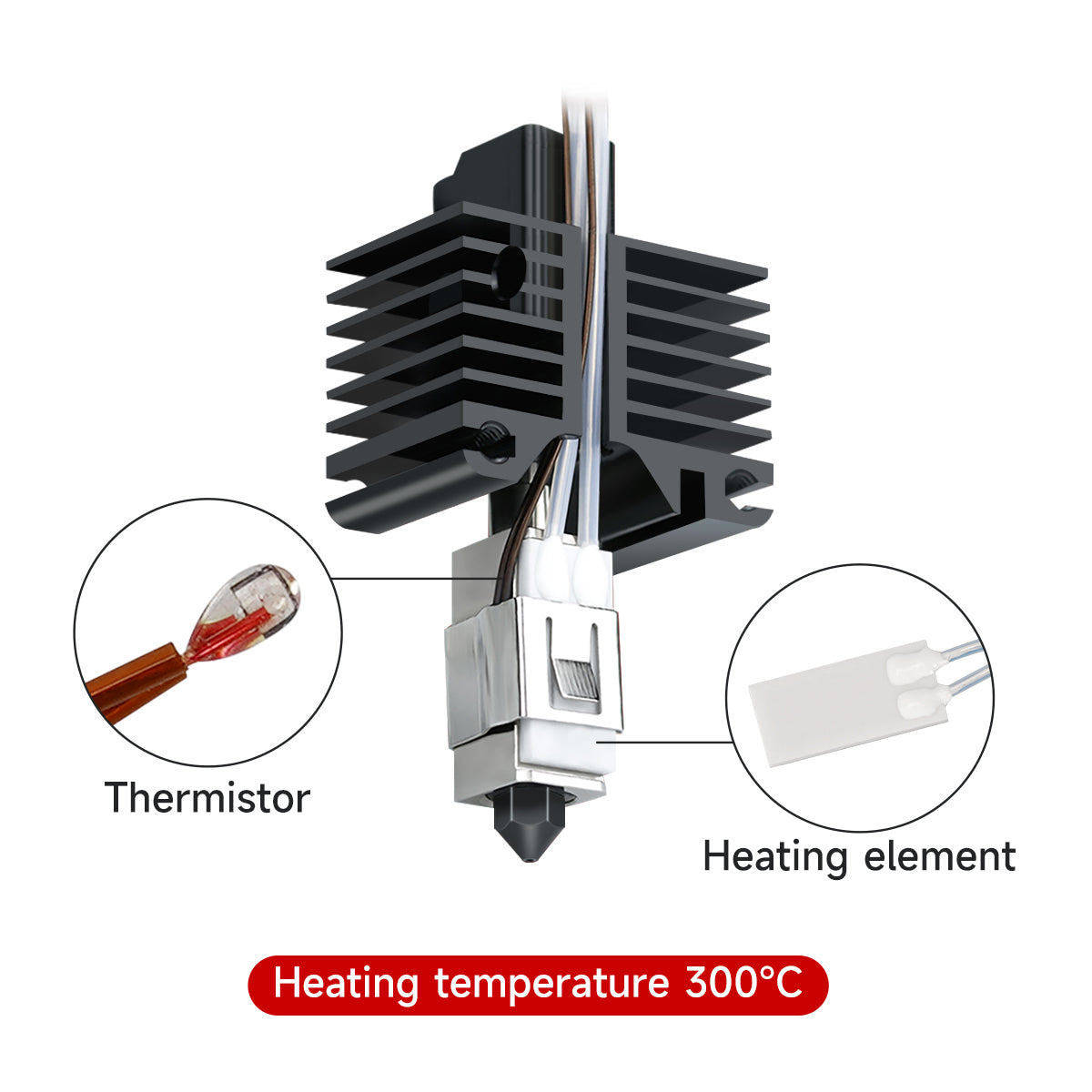 Extrusion head assembly for Bambu lab X1 P1P – P3D
