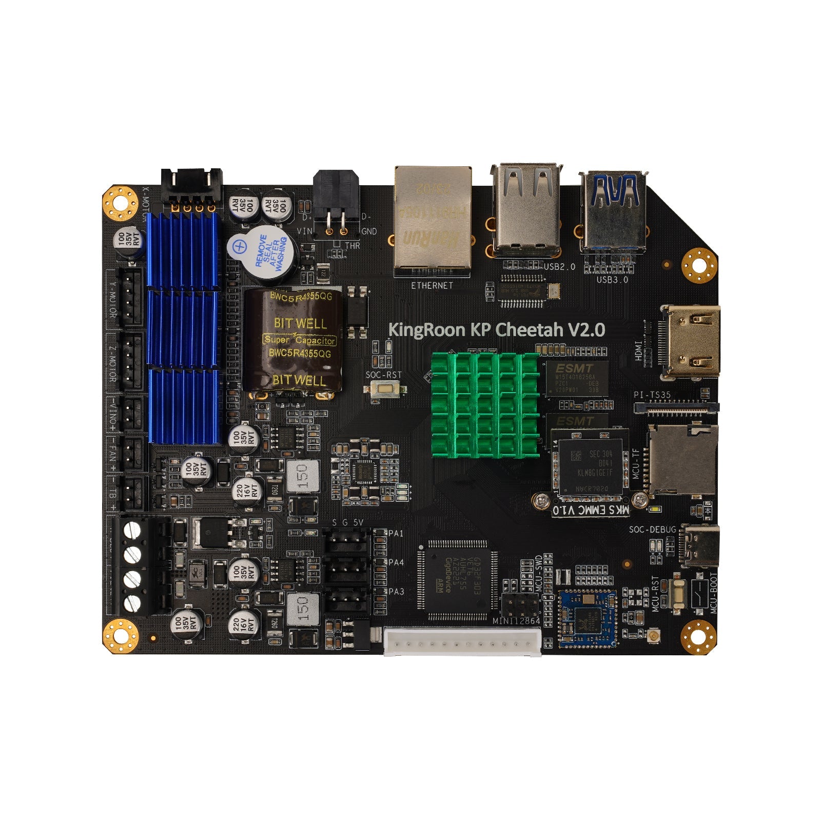 Placa base KINGROON KP Cheetah V2.0 para impresora 3D KP3S Pro V2 – P3D
