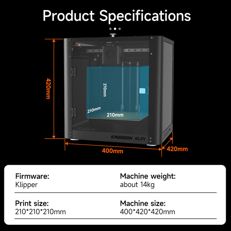 Kingroon KLP1 CoreXY 3D Printer - Klipper Firmware Installed – P3D