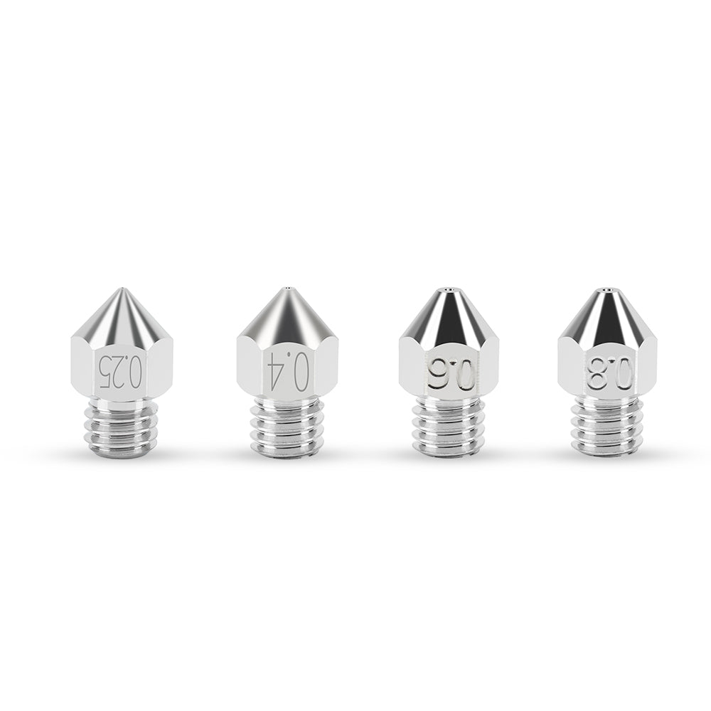 Boquilla Micro Swiss MK8 plateada resistente al desgaste – P3D