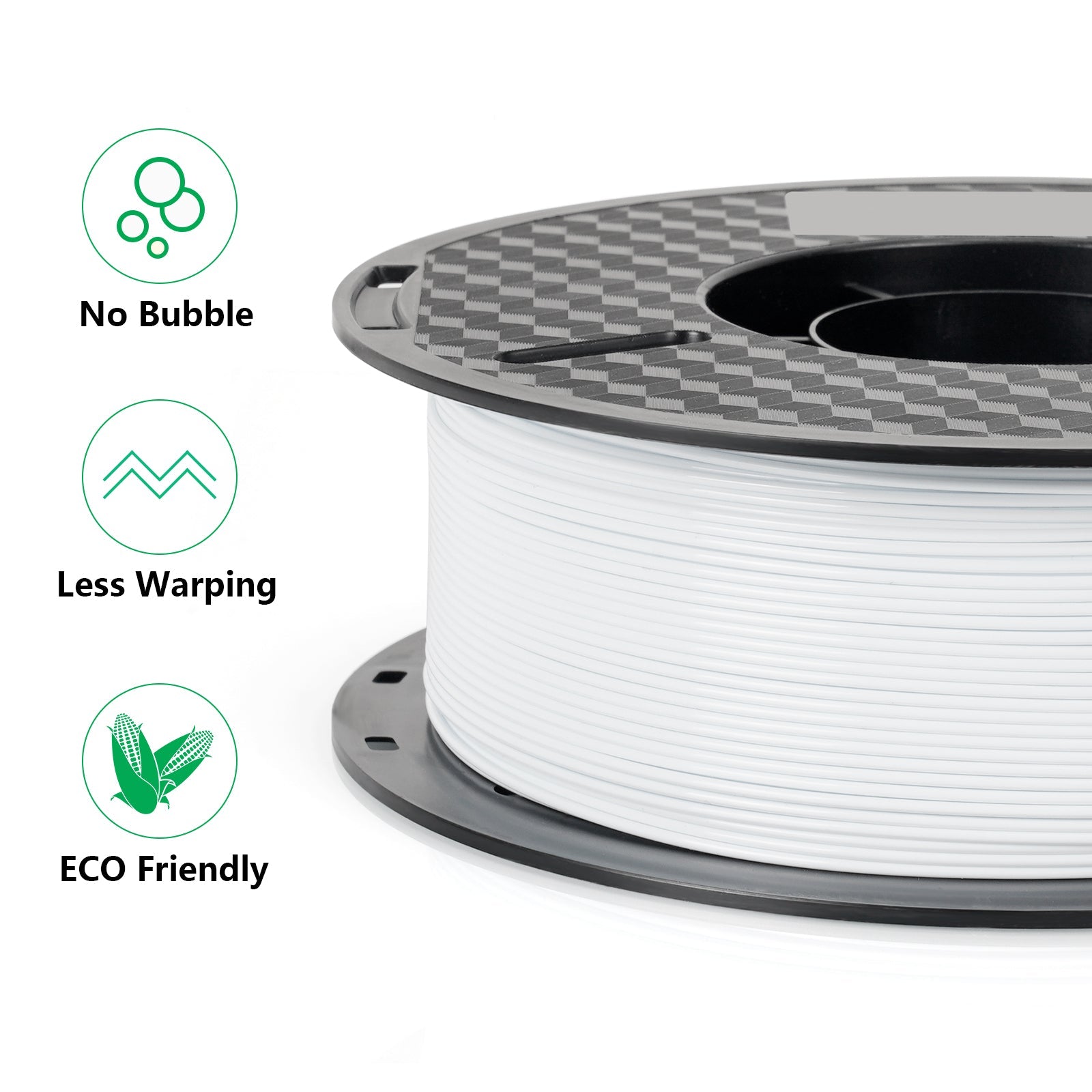 【2KG Pack】White PETG Filamento – P3D