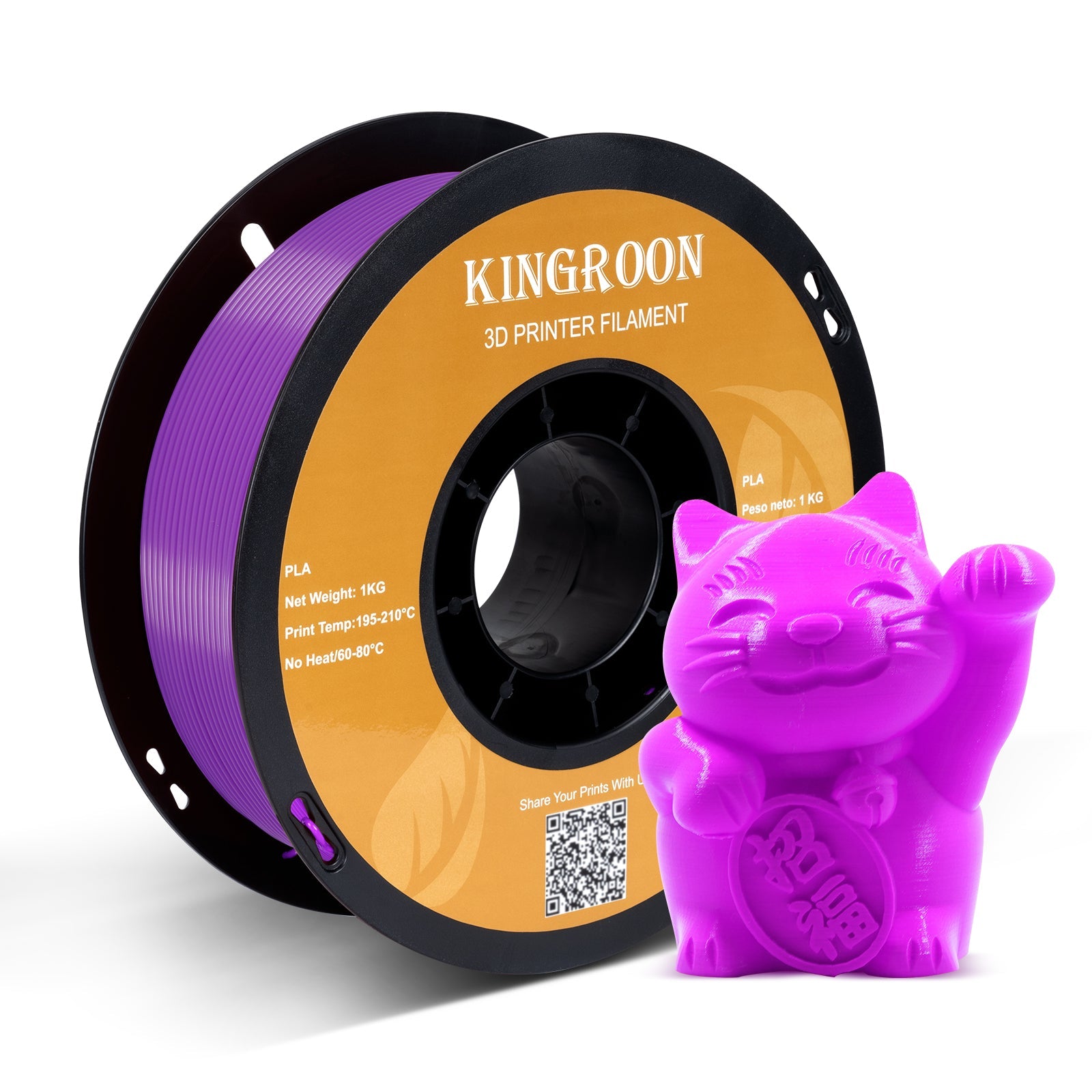 Purple PLA Filament 1.75mm 1KG for 3D Print PLA Impresora 3D – P3D