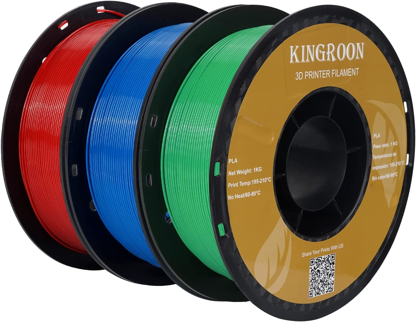 3KG PLA Filament 1.75mm PLA Impresora 3D – P3D