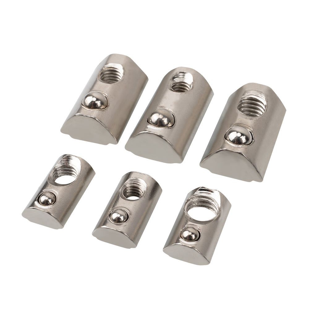 Rolling-in Spring Loaded T-Nuts(M4/M5/M6) – P3D