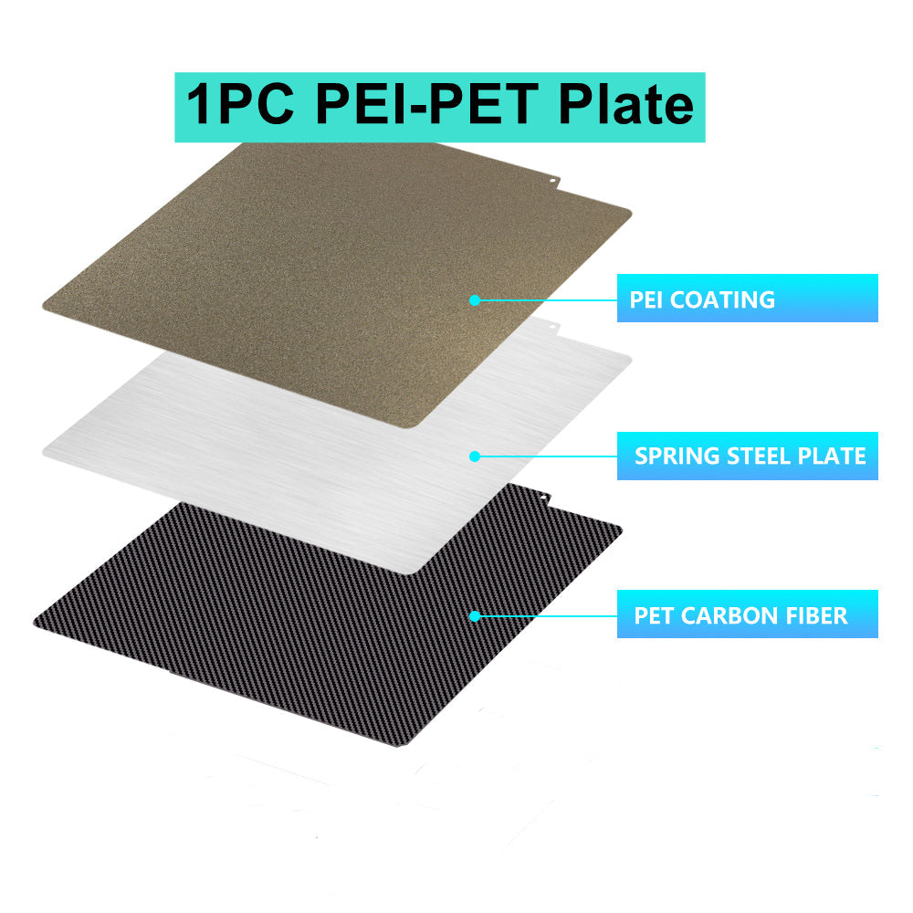 PEO PEI Sheet For Flyingbear Ghost 6 Diamond/ Carbon Fiber/ PEI – P3D