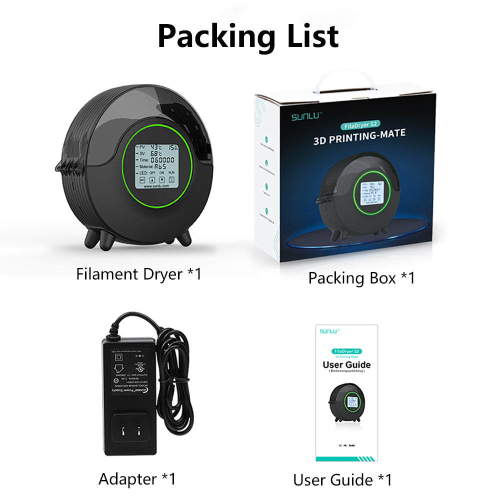 Sunlu Filament Dryer S2 – P3D