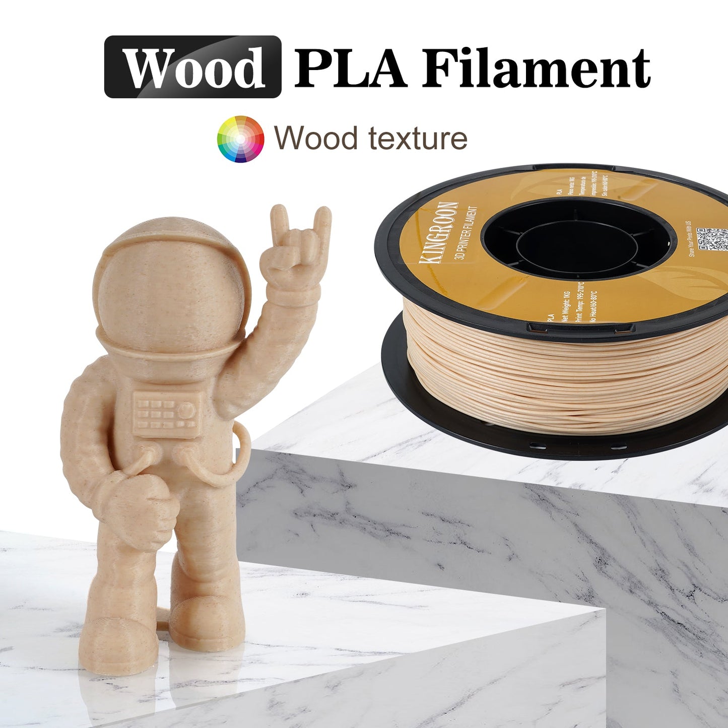 【2KG Pack】Wood PLA Filament – P3D
